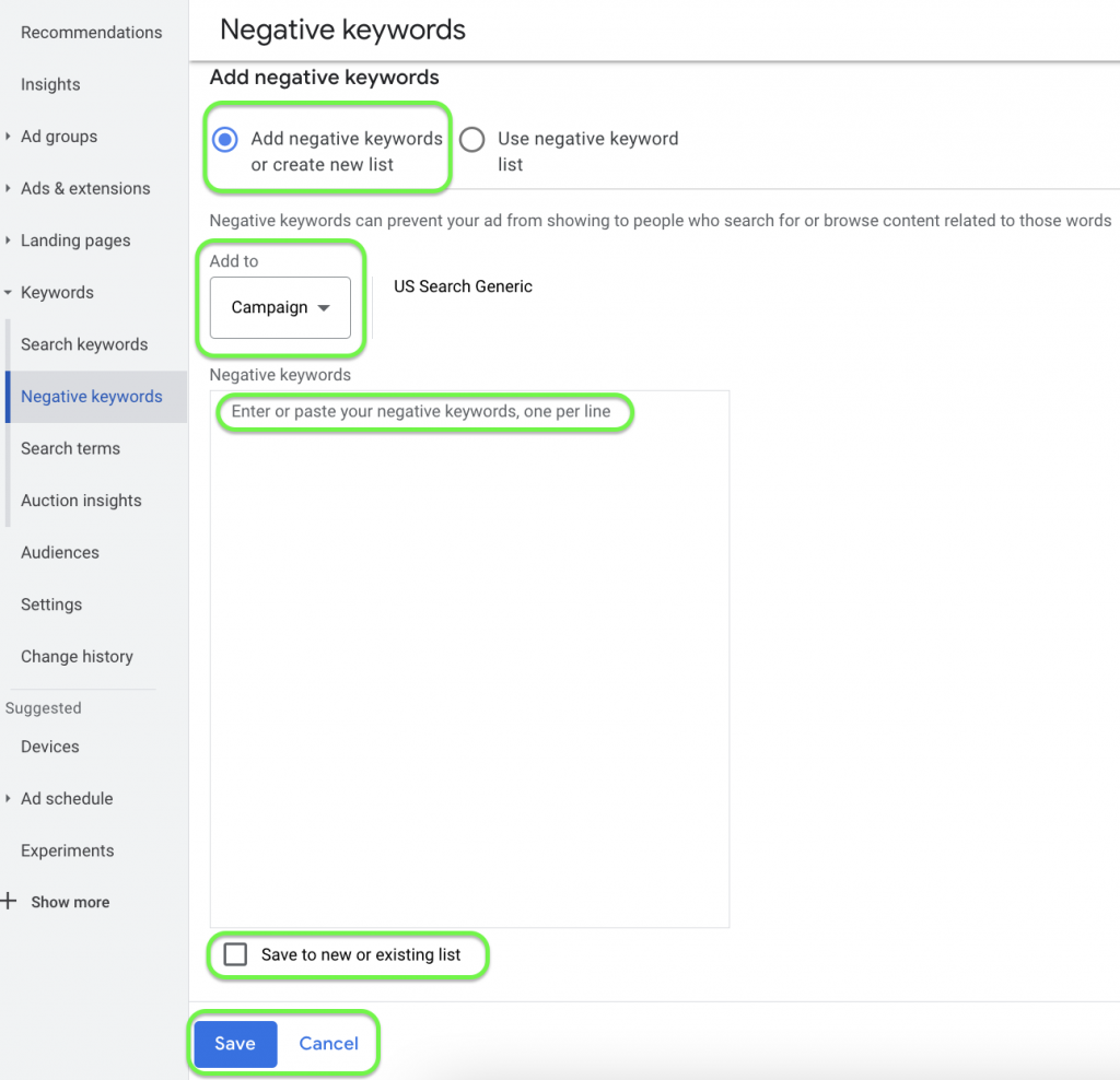 Google Ads Negative Keywords - [Complete Guide 2024]