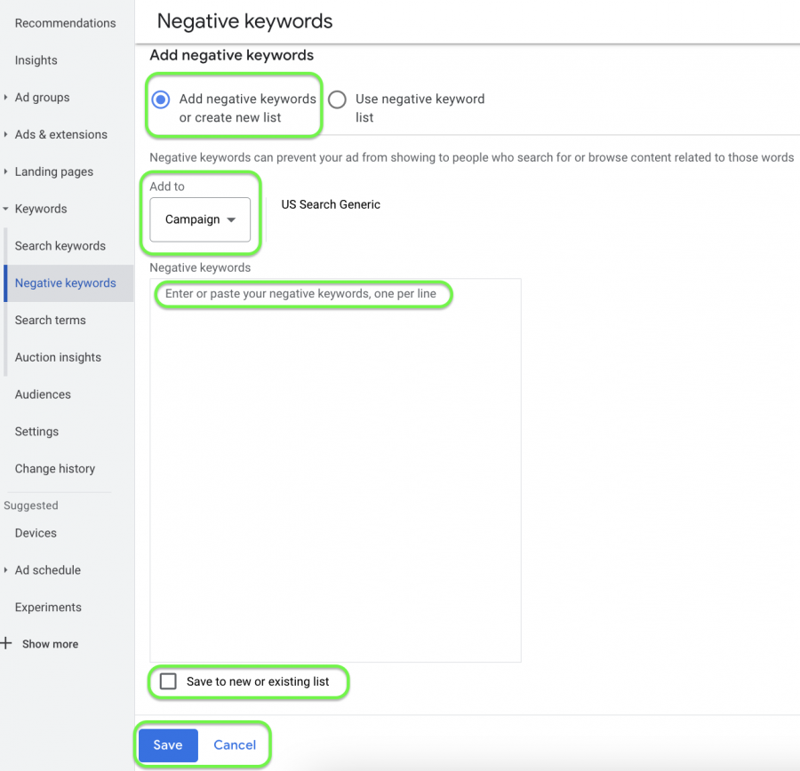 Google Ads Negative Keywords - [Complete Guide 2024]